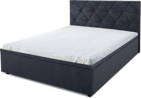 Postel 160x200 s roštem, úložným prostorem Mono 248 černá Bellano
