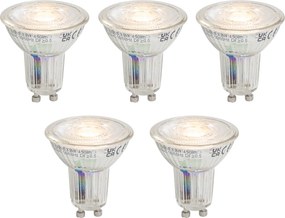 Sada 5 stmívatelných LED žárovek GU10 50 3,9W 450 lm 2700K s dlouhou životností