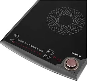 SENCOR SCP 5414GY černá / Indukční varná deska / 1300+1800W / 2 plotny