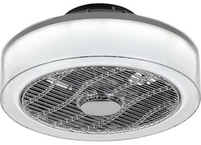 Rabalux - LED Stmívatelné stropní svítidlo s ventilátorem LED/30W/230V + DO