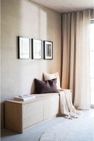 Komoda v dekoru dubu ve světle přírodní barvě 180x50x40 cm Melstone – Rowico