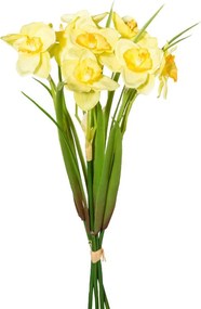 Umělá kytice Narcis žlutá, 30 cm