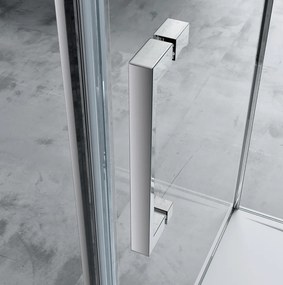 design sprchový kout RAVENA CHROM R36 U-FORM 70-100cm