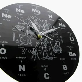 Nástěnné hodiny Periodická tabulka prvků