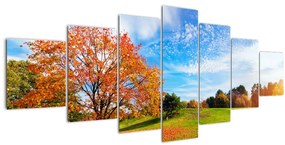 Obraz - Podzimní krajina (210x100 cm)