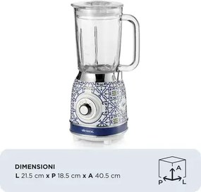 Ariete 5830C Capri bílá / Stojací mixér / 1000 W / 1,5 l / 4 rychlosti