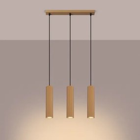 Závěsné svítidlo SOLLUX KARBON 3L zlaté GU10 3x10W bez žárovek SL.1556