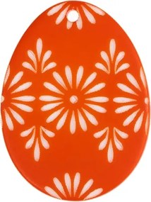 Bellatex Dekorace vajíčko oranžová 35x25 mm oranžová