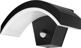 LED Zahradní lampa s PIR Adviti PILEA AD-OP-6572BLPMR4 700lm, IP54, 4000K, černá