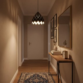 Toolight Toolight, závěsná kovová stropní lampa 1xE27 APP338-1CP, černá, OSW-05019