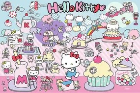 TREFL Puzzle Objevuj svět Hello Kitty / 300 dílků / 60 x 40 cm