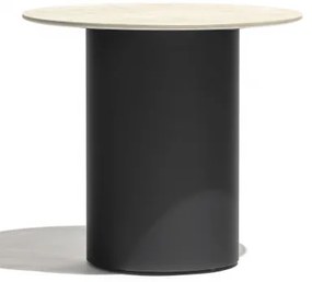 Branta nízké stoly keramika Ø55 antracitová - vzhled kámen černá Todus