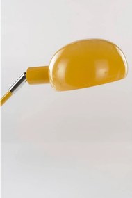 Žlutá kovová stojací lampa s ohybatelnou konstrukcí (výška 146 cm) Lincon – Jotex