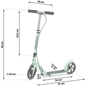 Koloběžka Soke City Green