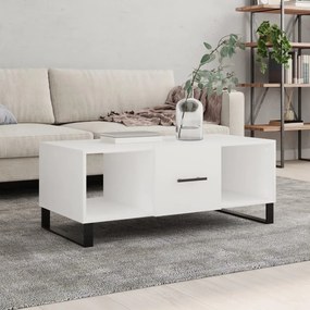 Konferenční stolek bílý 102 x 50 x 40 cm kompozitní dřevo,  829324 HangarStore.cz