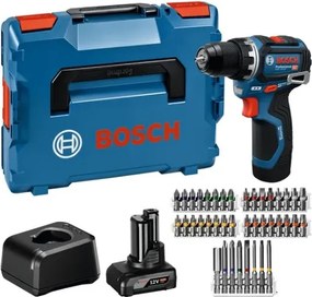Bosch AKU vrtací šroubovák PRO GSR 12V-32, 12V 2.0Ah/4,0Ah + bity v L-Boxxu 102 06019N7005