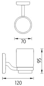 Nimco Držák na kartáčky SIMONA - SI 7258C-26