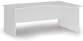 Ergonomický kancelářský psací stůl PRIMO WHITE, 180x120 cm, pravý, bílá