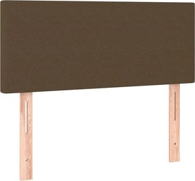 Box spring postel s matrací tmavě hnědá 90x200 cm textil 3129524