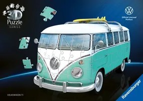 RAVENSBURGER 3D Puzzle Iconics: Volkswagen T1 Chrome / 162 dílků / od
