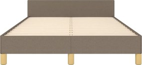 Rám postele bez matrace taupe 120 x 200 cm textil 3125288