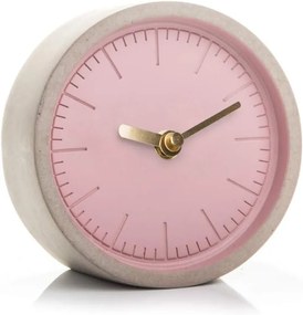 Suck uk betonové stolní hodiny concrete clock, růžové