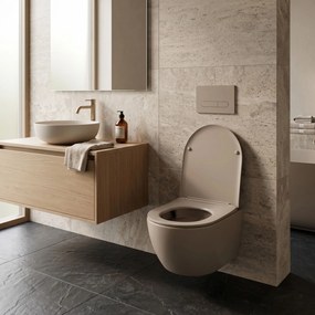 Rea, Závěsná WC mísa REA Carlo Mini Tornado Mocca Matt, REA-C4599