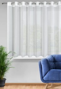 ZÁCLONA NA KROUŽCÍCH VENUS 300X145 CM BÍLÁ