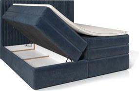 Boxspringová postel 180x200 LUMIRA 2 - béžová + topper ZDARMA