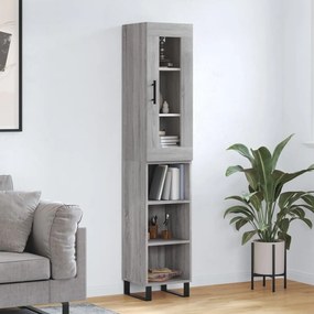 Skříň highboard šedá sonoma 34,5 x 34 x 180 cm kompozitní dřevo 3199391