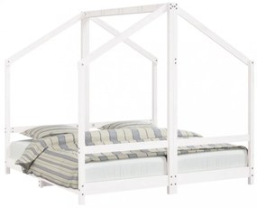 Dvojitá dětská domečková postel Dekorhome 90 x 190 cm
