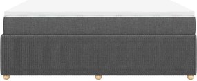 Box spring postel s matrací tmavě šedá 160x200 cm textil 3285582