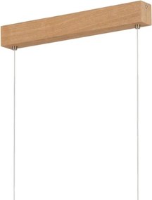 Eglo 39344 - LED Lustr na lanku CLIMENE LED/17W/230V + LED/4,2W dub