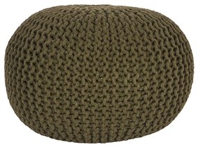 LABEL51 pletený puf GEBREID zelený M Color: Army green SH-24.064
