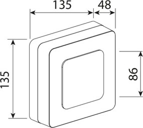 LED svítidlo McLED Draco S, 9W, 4000K, IP65, černá ML-513.019.19.0