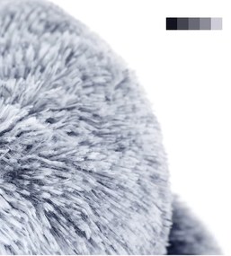 Plyšový pelíšek Fluffys M šedý