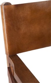 Režisérské kožené skládací křeslo - 56*56*88 cm