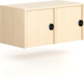 Nástavba pro skříně FRAME, 2x dveře, 872 x 450 x 427 mm, RFID zámek, bříza