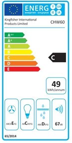Cooke & Lewis Komínová digestoř CHW60 Bílá