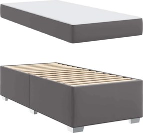 Rám postele Šedá 90 x 190 cm PVC 3399221