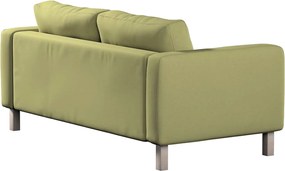 Potah na pohovku IKEA  Karlstad 2-místná, nerozkládací, krátký barva zelená látka lesklé, sametová