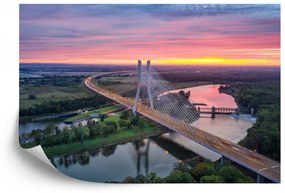 Fototapeta Rędzińského Most Ve Wroclawi Strukturální vinyl 180x120