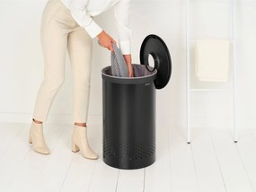 Koš na prádlo Brabantia 60l černý/plastové víko