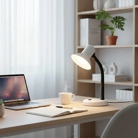 Stolní lampa Mentor, 1x bílé stínítko, w
