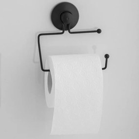 Erga Uchwyt na papír toaletowy czarny na przyssawkę - Yoka