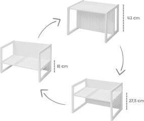 Bílá dětská lavice Country Style – Roba