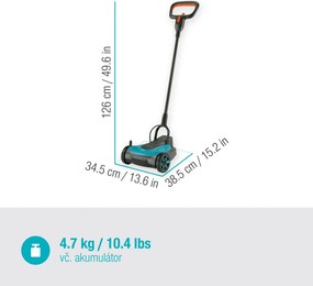 Aku sekačka HandyMower 22/18V P4A Gardena 14620-20
