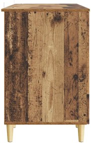 Stůl s policí Staré dřevo 142,5 x 50 x 75 cm Kompozitní dřevo 3414601