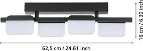 Eglo 98874 - LED Stmívatelný přisazený lustr ERVIDEL 4xLED/4,5W/230V