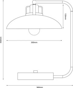Stolní lampa FELIX 1xE27/60W/230V zelená